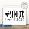 Printable First Day of Senior Year Sign, I'm a Senior, Printable First ...