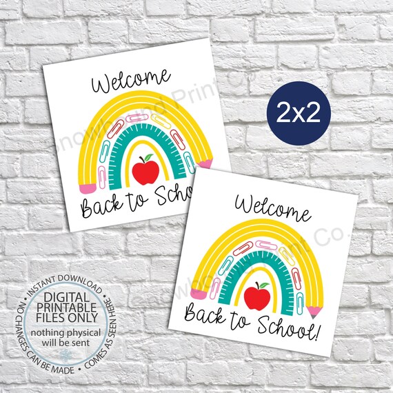 Printable Welcome Back to School Tags Teacher Gift Tags - Etsy