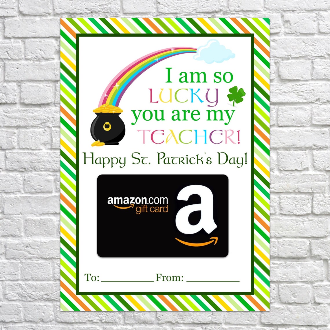 I Am so Lucky You Are My Teacher St. Patrick's Day Gift | Etsy
