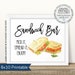 Printable Sandwich Bar Sign, Printable Sandwich Sign, Sandwich Station ...