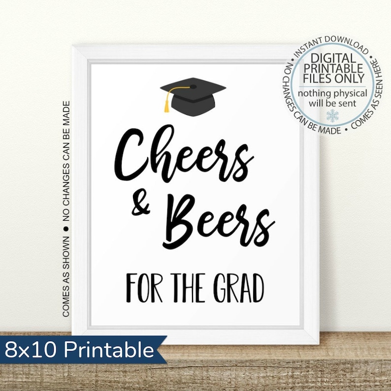 Graduation Party Drink Station Sign Open House Sign - Etsy