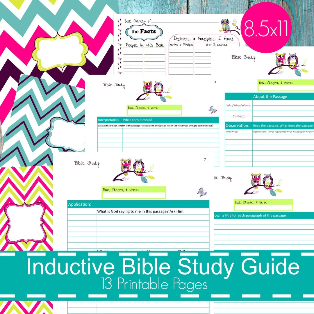 Inductive Bible Study Guide, Printable Bible Study, Bible Printables ...