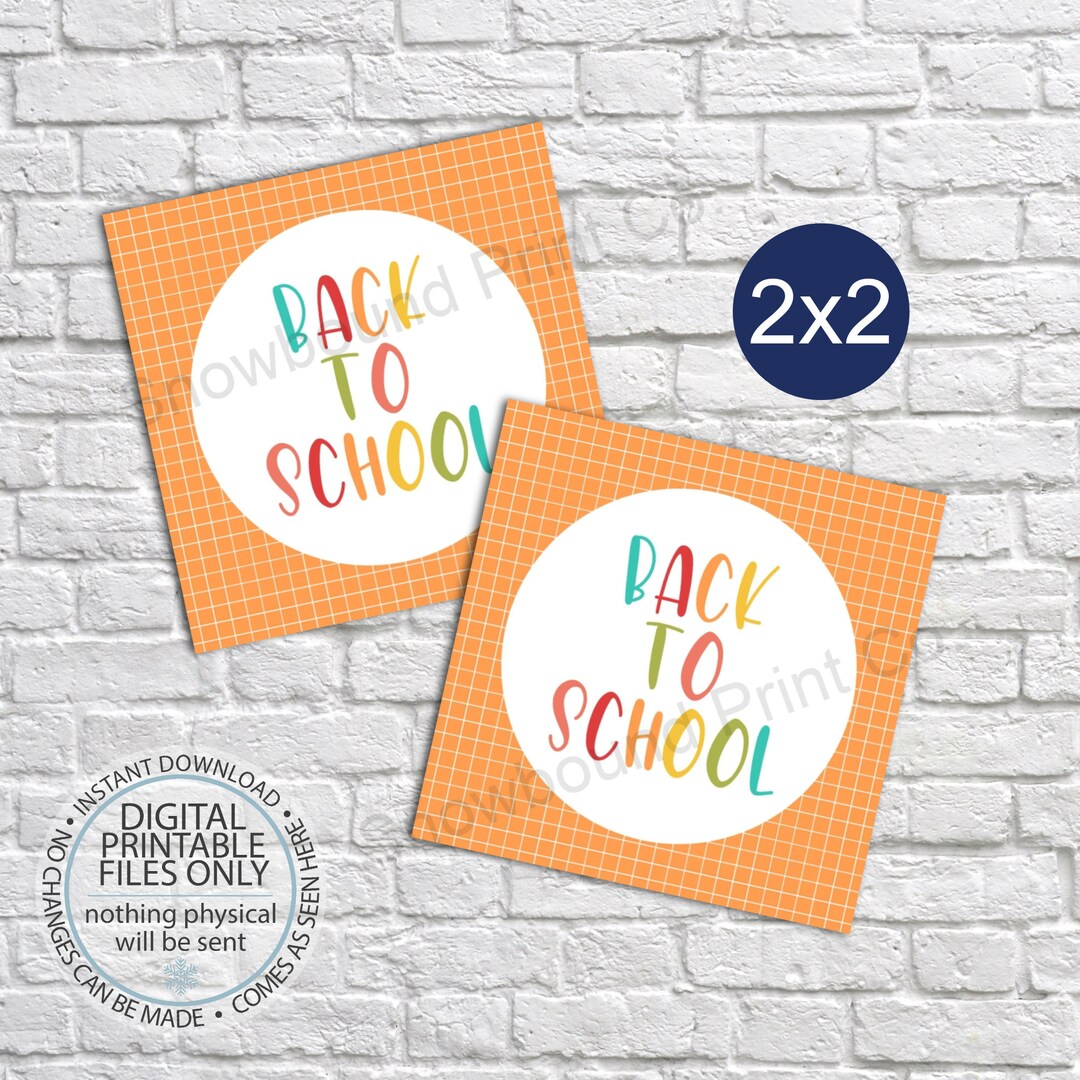 Printable Welcome Back to School Tags, Teacher Gift Tags, First Day of ...