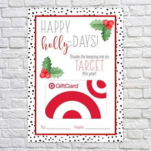 Printable Christmas Gift Card Holder, Thank You Gift Card Holders ...