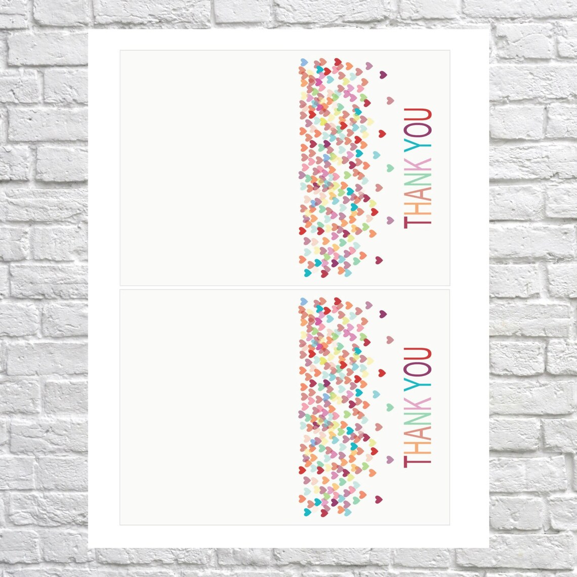Printable Thank You Card Baby Shower Thank You Card Sprinkle | Etsy
