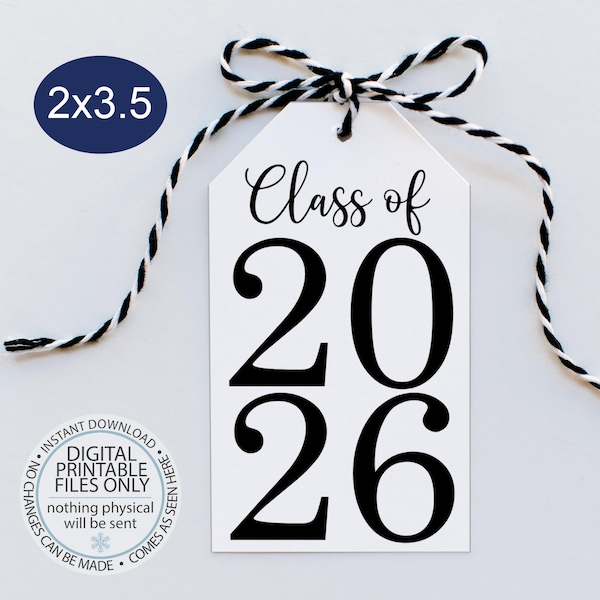 Class of 2026 Labels - Etsy UK