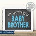 I'm Getting a Baby Brother, PRINTABLE Pregnancy Announcement, Little ...