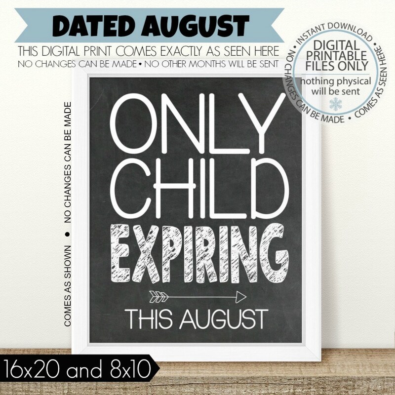Only Child Expiring - Etsy