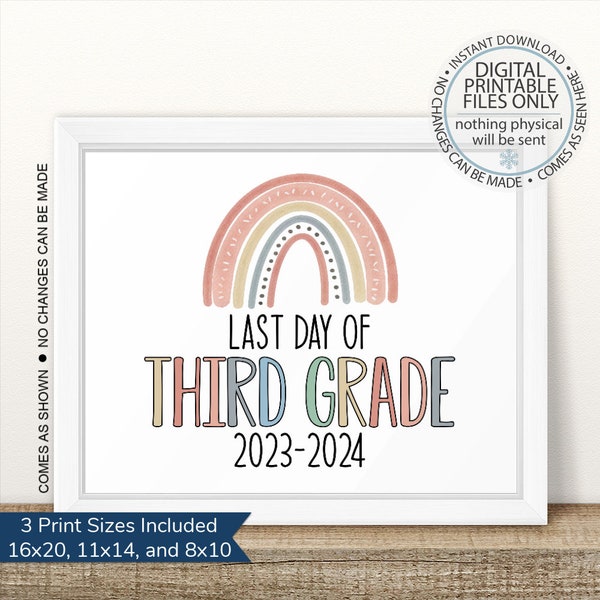 3rd Grade Sign - Etsy