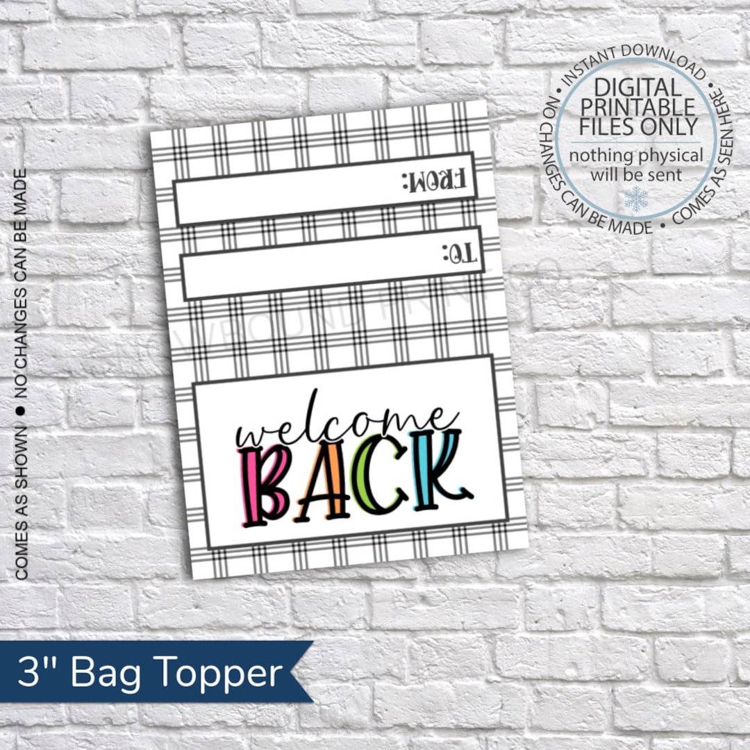 Printable Back to School Treat Bag Toppers - 3 Inch - Gift Bag Toppers ...