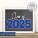 Printable Class of 2025 Graduation Sign, Senior Pictures Photo Prop ...