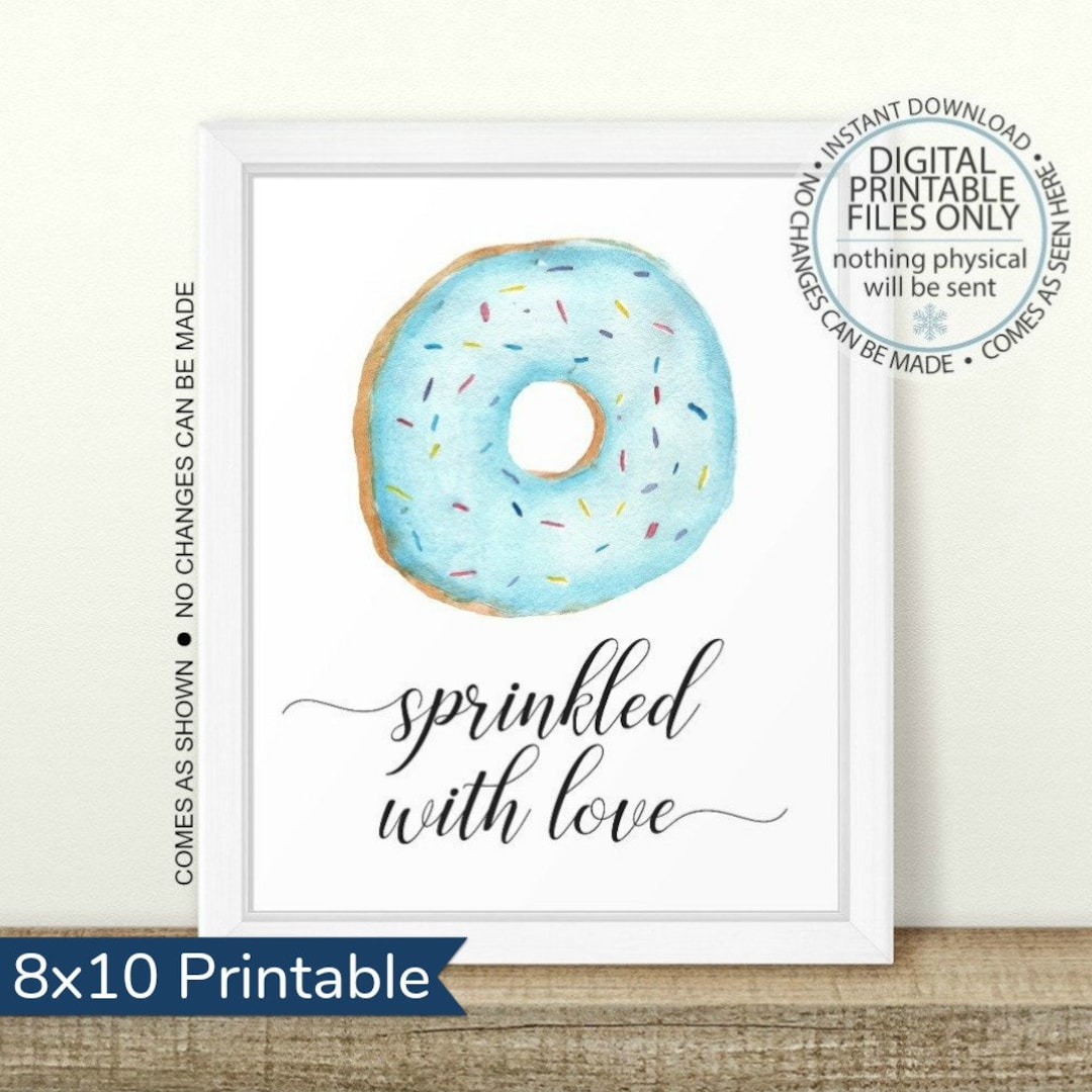 Sprinkled With Love Sign, Sprinkled With Love Decorations, Baby ...