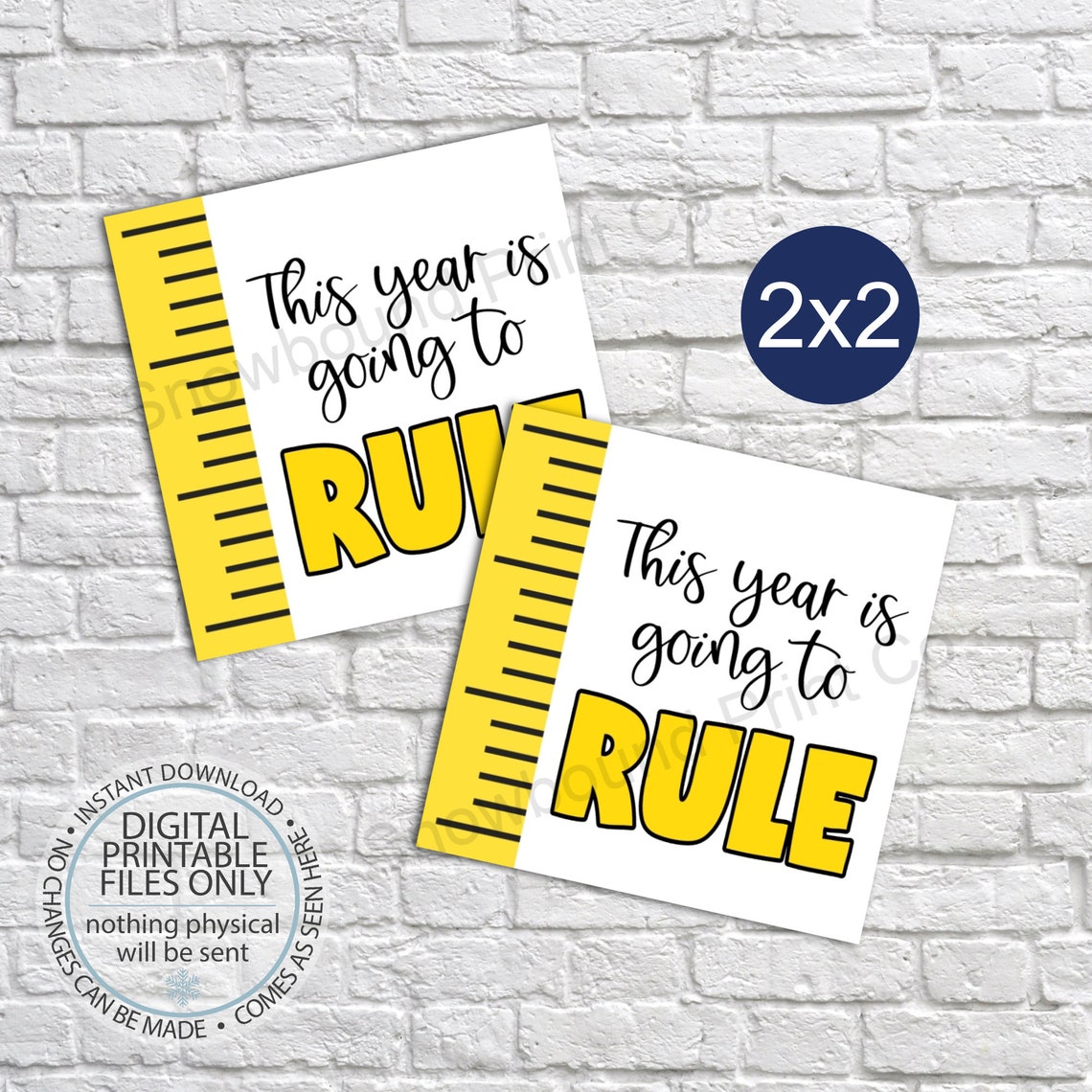 Printable Back to School Tags Going to Rule Teacher Gift - Etsy