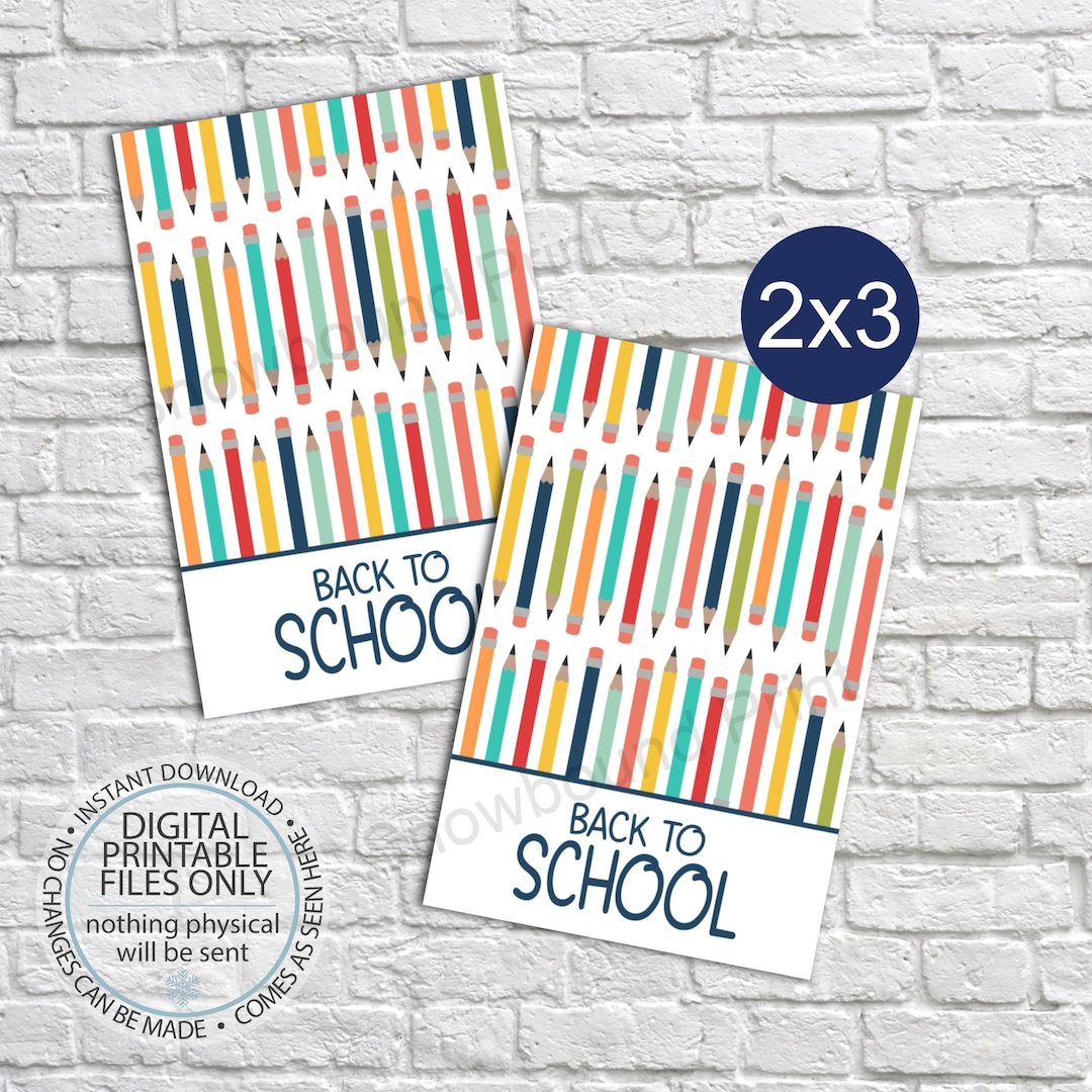Printable Welcome Back to School Tags, Teacher Gift Tags, First Day of ...