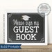 Graduation Guest Book Sign, Sign My Guest Book, Graduation Party, Open ...