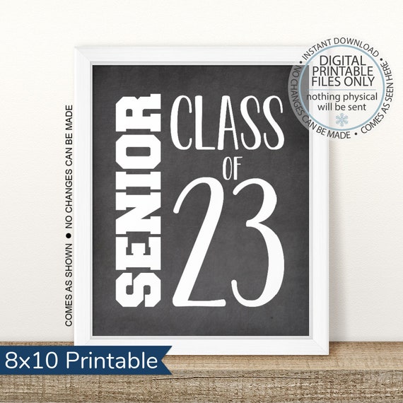 I'm a Senior First Day of Senior Year Sign Printable - Etsy