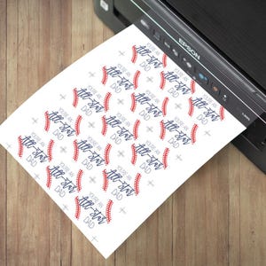 Printable All Star Dad Tag, Father's Day Gift Tag, Baseball Gift Tag ...