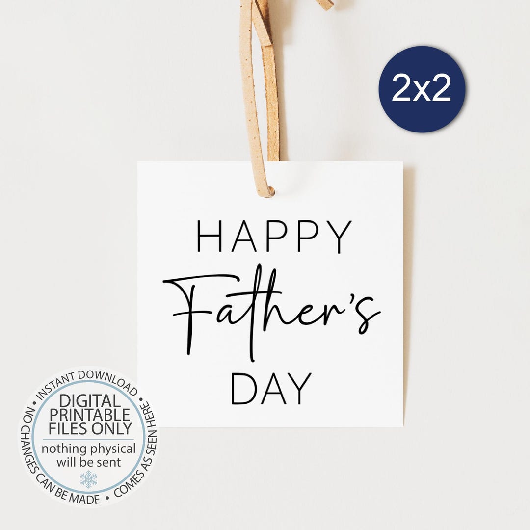 Printable Happy Father's Day Tag, Father's Day Gift Tag, BBQ Gift Tag ...