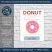 EDITABLE Classroom Valentine's Day Cards, Donut Know What I'd Do, Donut ...