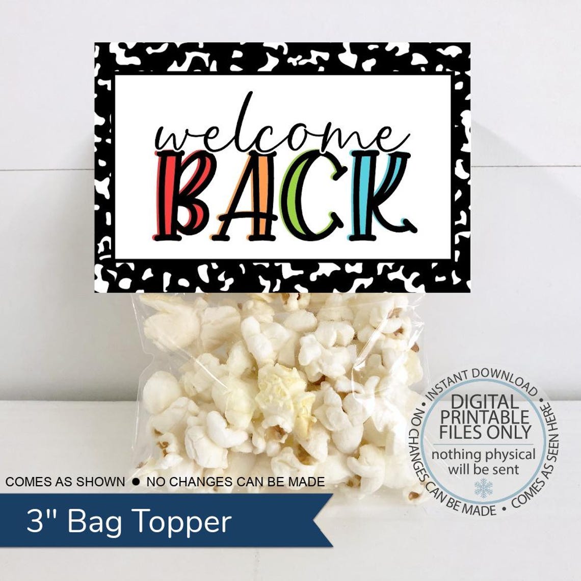 Printable Back to School Treat Bag Toppers - 3 Inch - Gift Bag Toppers ...