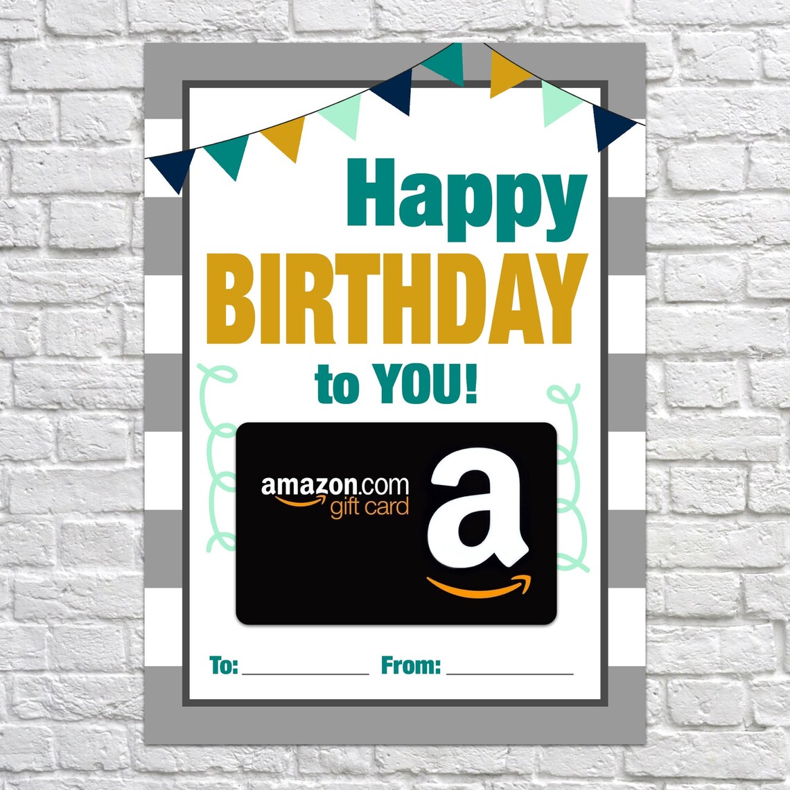 Birthday Gift Card Holder Printable Gift Card Holders - Etsy