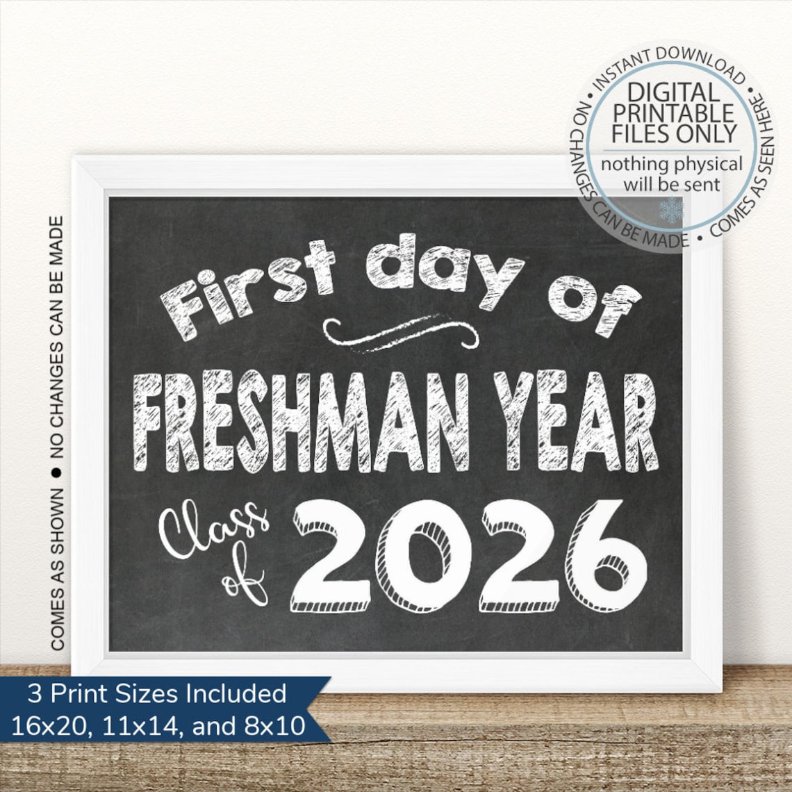 I'm a Freshman First Day of Freshman Year Printable | Etsy