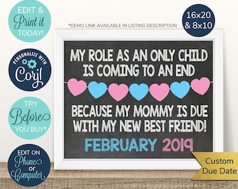 Only Child Sign | Etsy