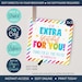 EDITABLE We Are Extra Grateful for You Tag, Extra Gum Gift Tag, Teacher ...