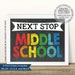 Printable Next Stop Middle School, 5th Grade, 6th Grade, Junior High ...