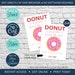 EDITABLE Classroom Valentine's Day Cards, Donut Know What I'd Do, Donut ...