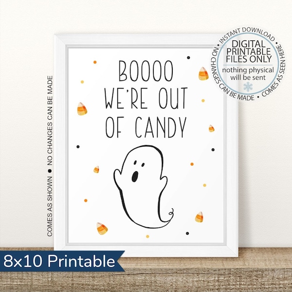 Sorry No Candy Sign - Etsy