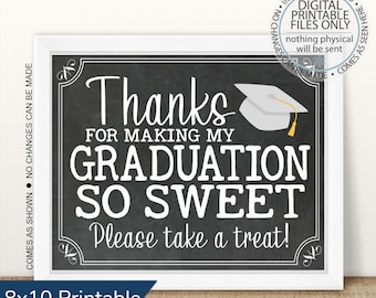 Graduation Sweet Treat Sign - Etsy