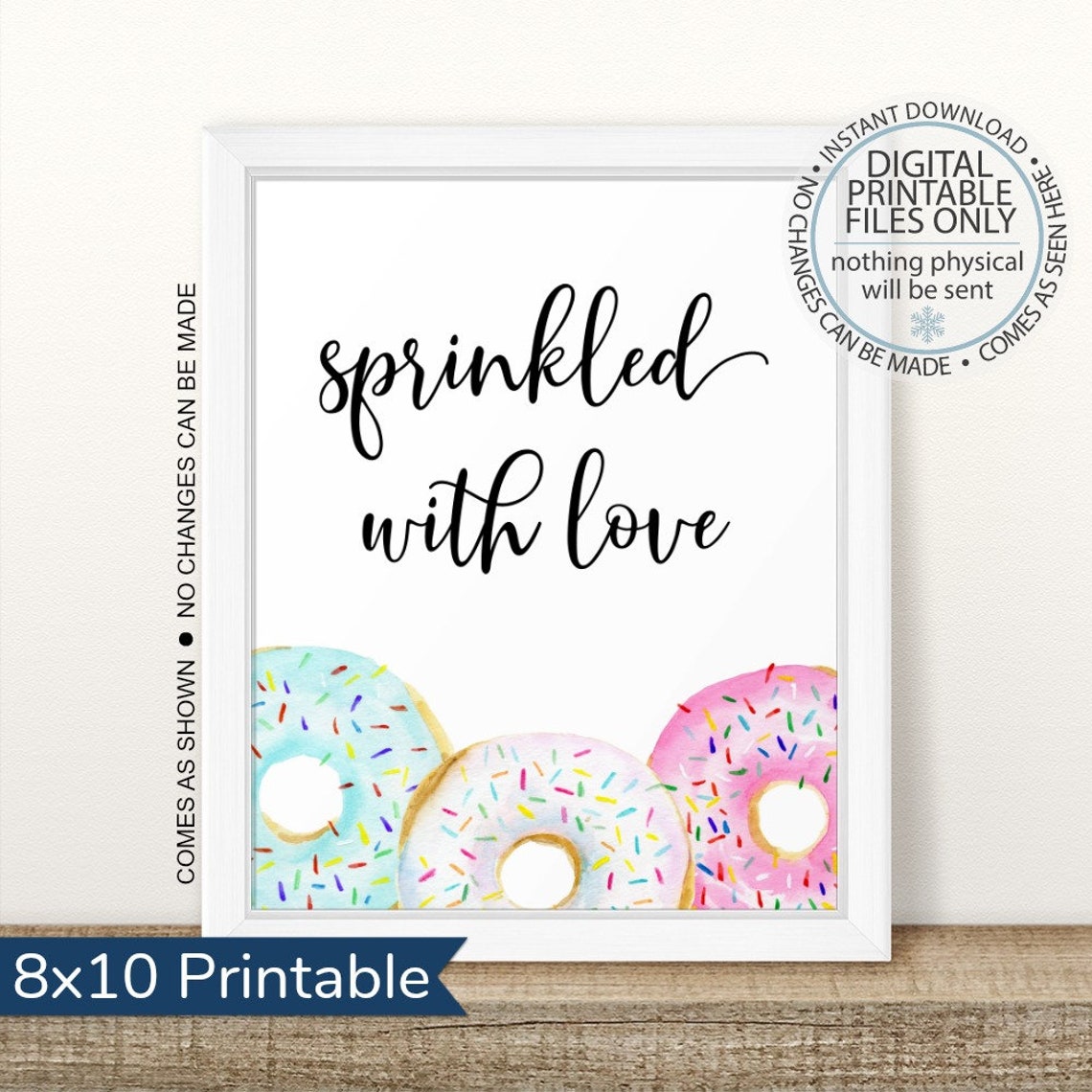 PRINTABLE Sprinkled With Love Sign Sprinkled With Love Baby | Etsy