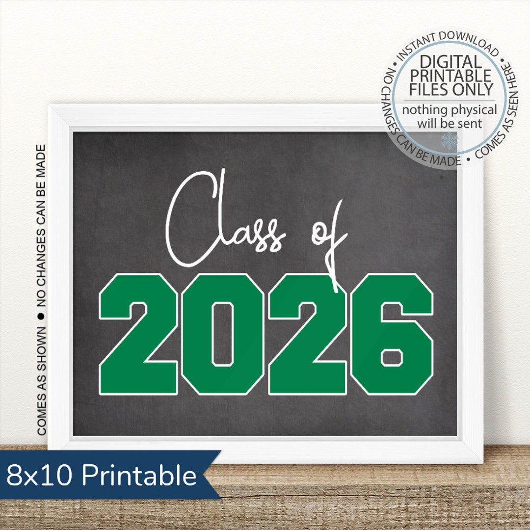 Class of 2026 Graduation Sign, Senior Pictures Photo Prop, Back to ...