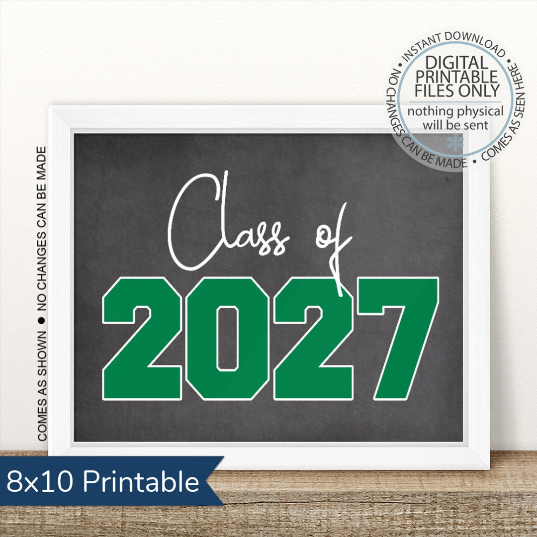 Class of 2027 Graduation Sign, Senior Pictures Photo Prop, Back to ...