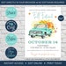 EDITABLE Fall Festival Invitation, Neighborhood Open House Invitation ...