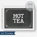 Printable Hot Drink Signs Wedding Signs Drink Station Signs - Etsy