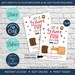 EDITABLE Classroom Valentine's Day Cards, S'more Valentine's Day Tag ...