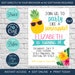 EDITABLE Pineapple Birthday Invitation, Party Like a Pineapple ...