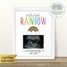 Rainbow Baby PRINTABLE Pregnancy Announcement Hello Little - Etsy