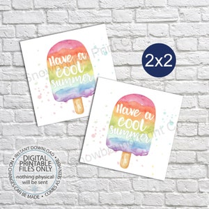 Printable Have a Cool Summer Tag, End of School Year Tag, End of Year ...