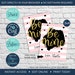 EDITABLE Classroom Valentine's Day Cards, Be Mine, Gold Valentine Card ...