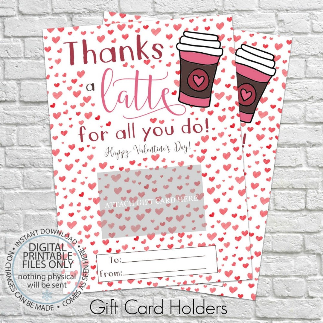 Valentine's Day Gift Card Holder, Printable Gift Card Holders ...