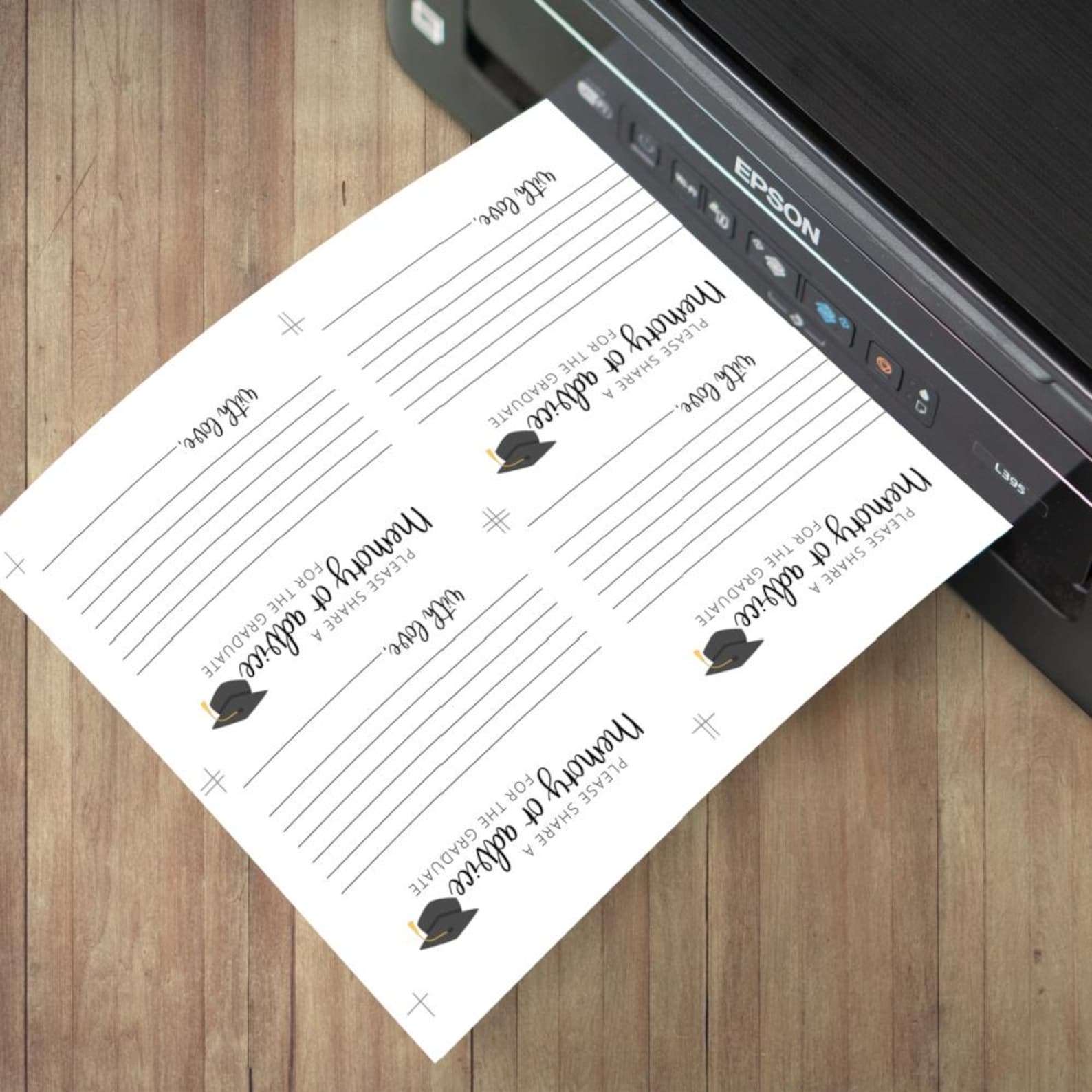 Printable Advice to the Grad Card, Graduate Advice Card, Graduation ...