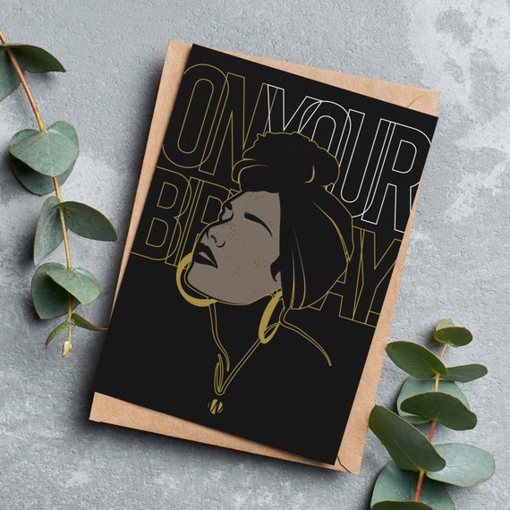 On Your Birthday Greeting Card ALICIA | Etsy