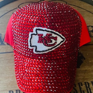 Kansas City Chiefs Red Blingy Sports Hat - Etsy
