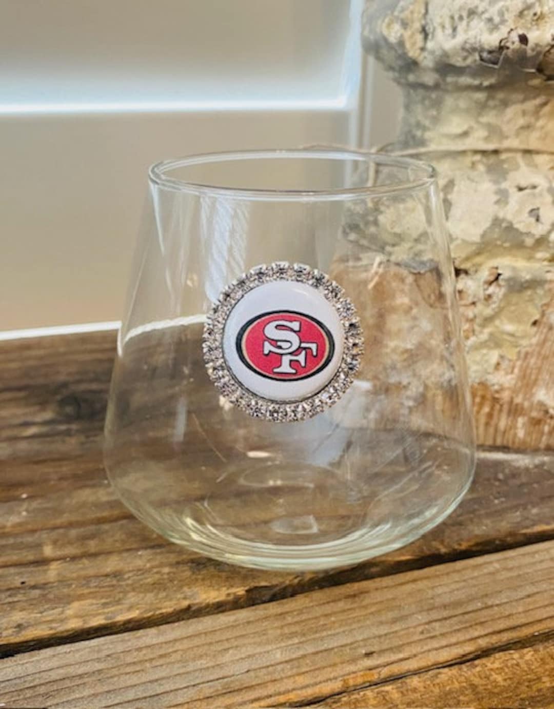 49ers Bling Magnetic Wine and Cocktail Charm - Etsy