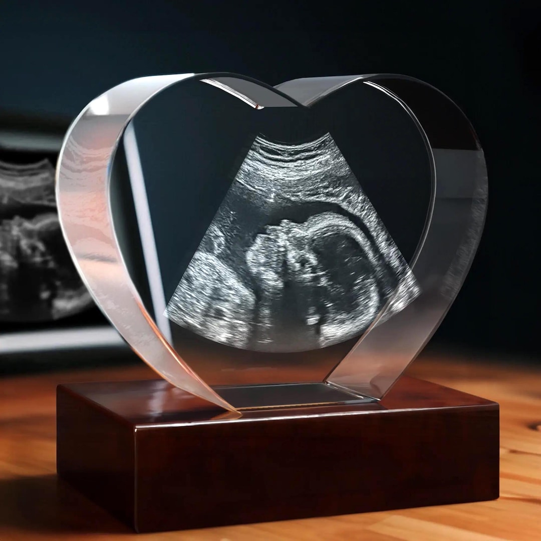 Sonogram Crystal for New Mom — Personalized 3D Baby Keepsake Gift - Etsy
