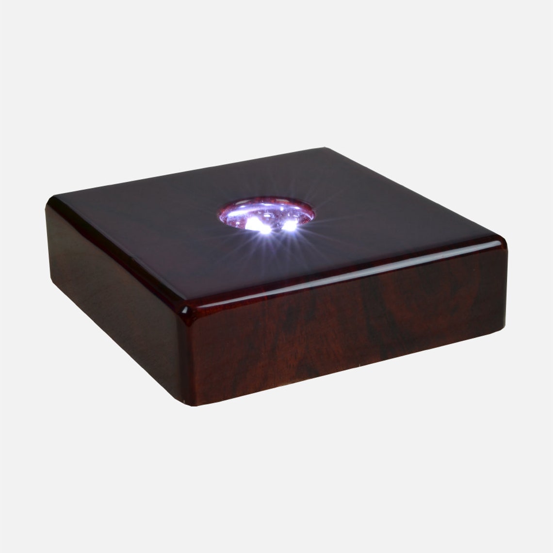 Mini LED Light Stand for 3D Photo Glass Black Rosewood - Etsy