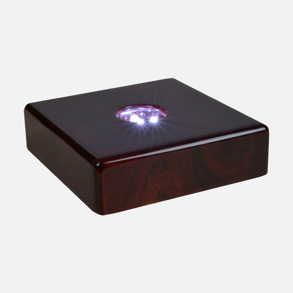 Mini LED Light Stand for 3D Photo Glass Black Rosewood - Etsy